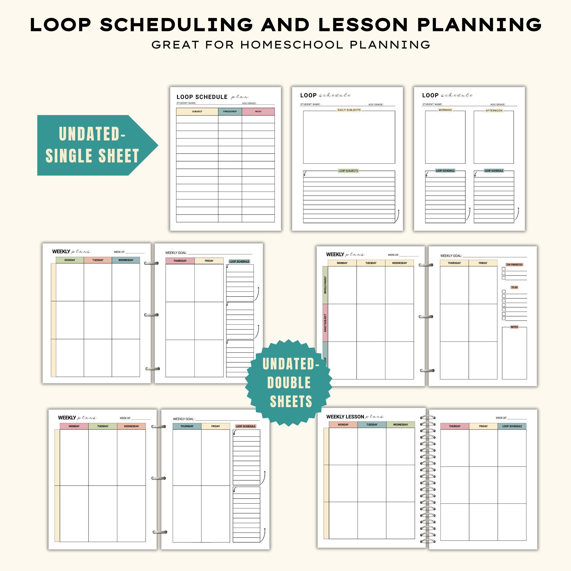 ADHD Student Planner Printable: Homeschool, College, High School (PDF ...