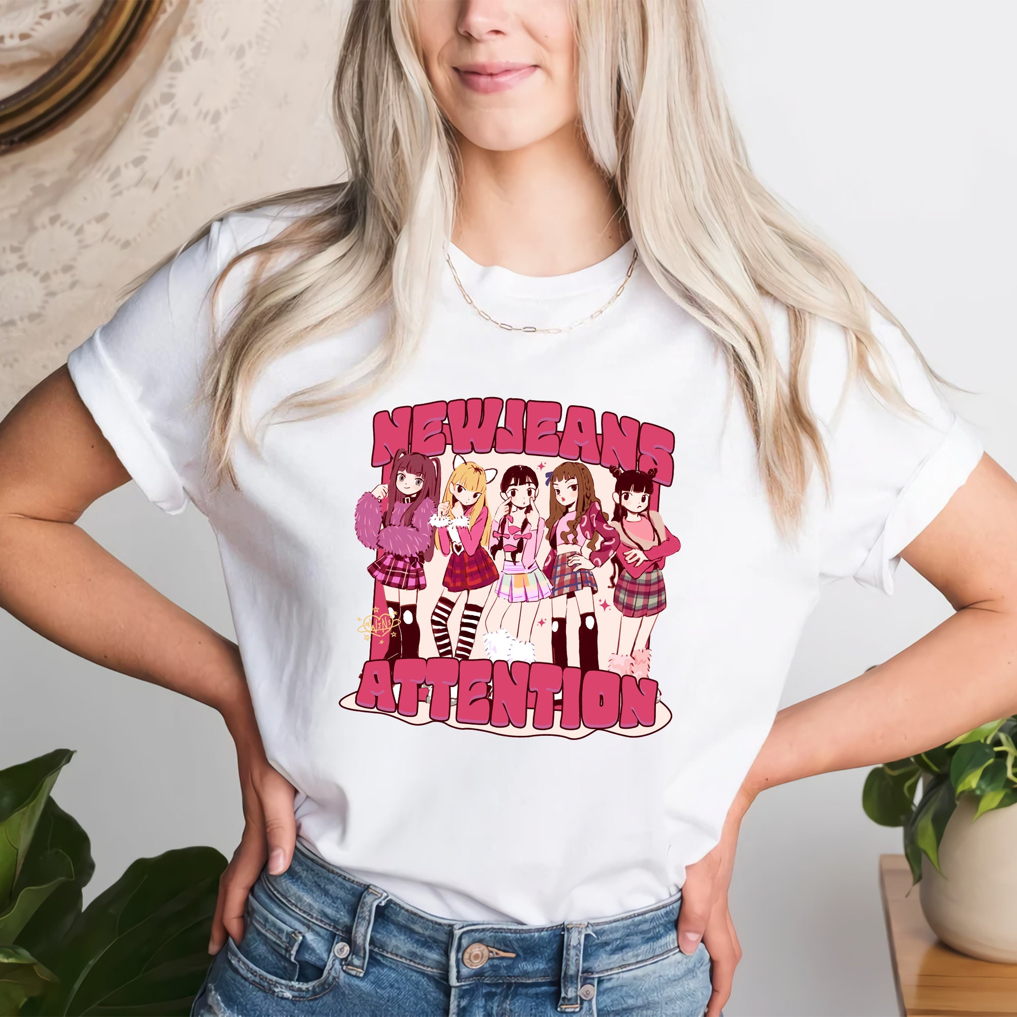 Vintage Newjeans Attention Shirt