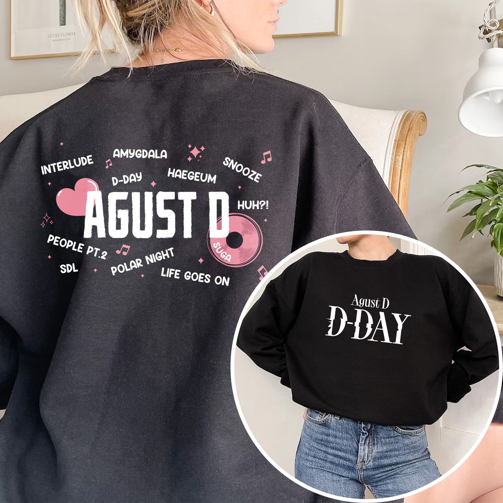 Vintage Agust D Shirt. Suga Agust D Two Sides Shirt. Suga World Tour Sweatshirt Designed & Sold ...