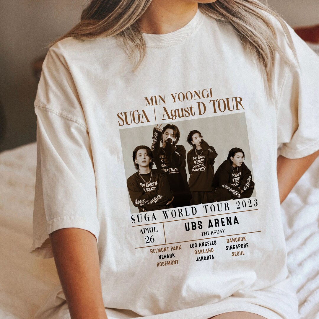 Suga Agust D Tour Shirt. Agust D World Tour Shirt. Customize - Etsy