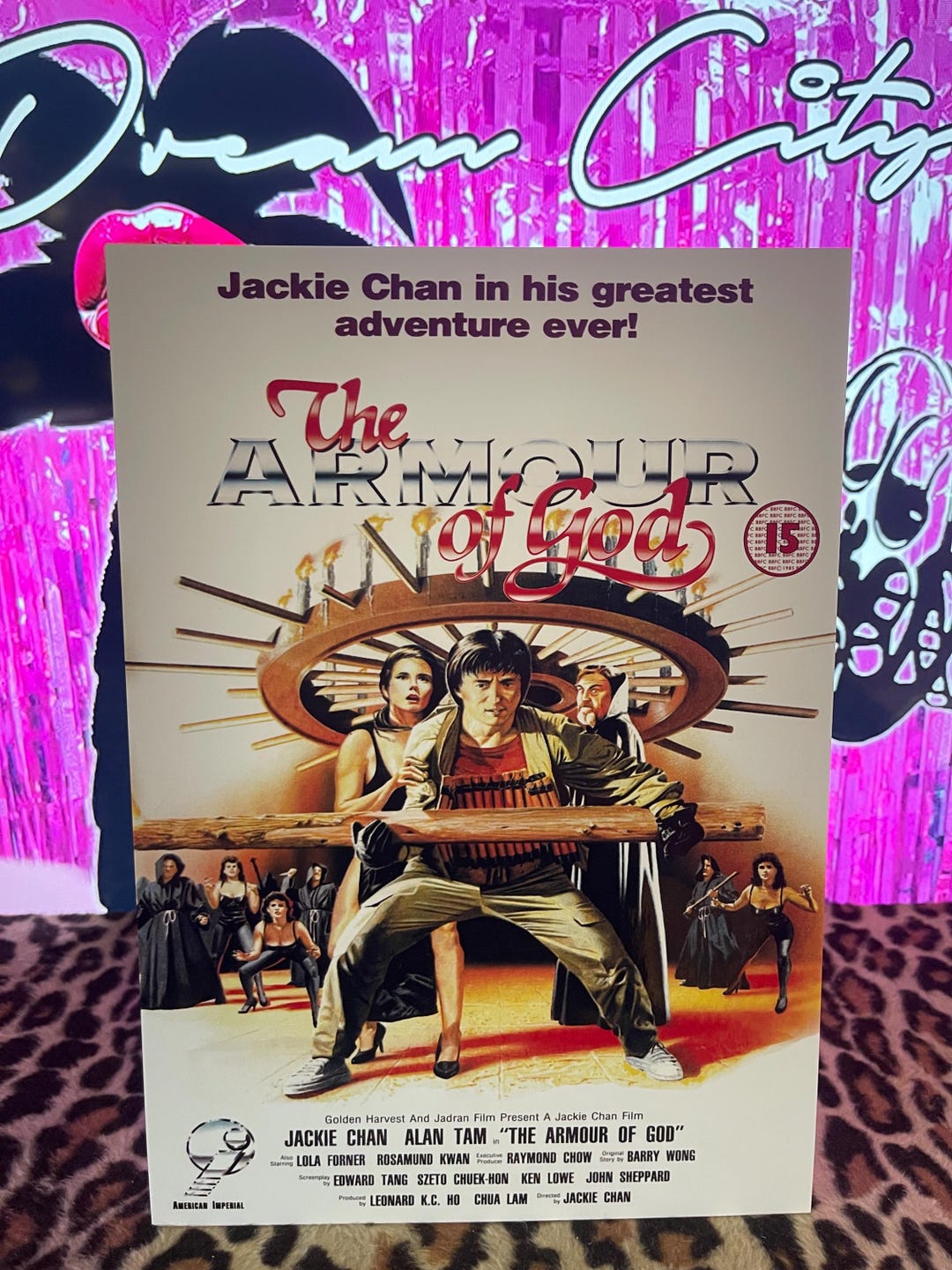 Jackie Chan ‘’armour of God’’ UK A4 Standee Photo Print VPD/IMPERIAL ...