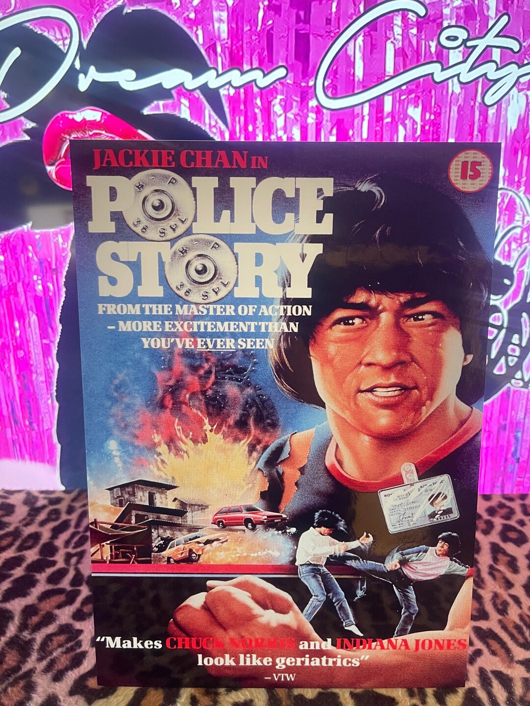 Jackie Chan ‘police Story’’ UK A4 Standee Photo Print VPD/IMPERIAL 1980 ...