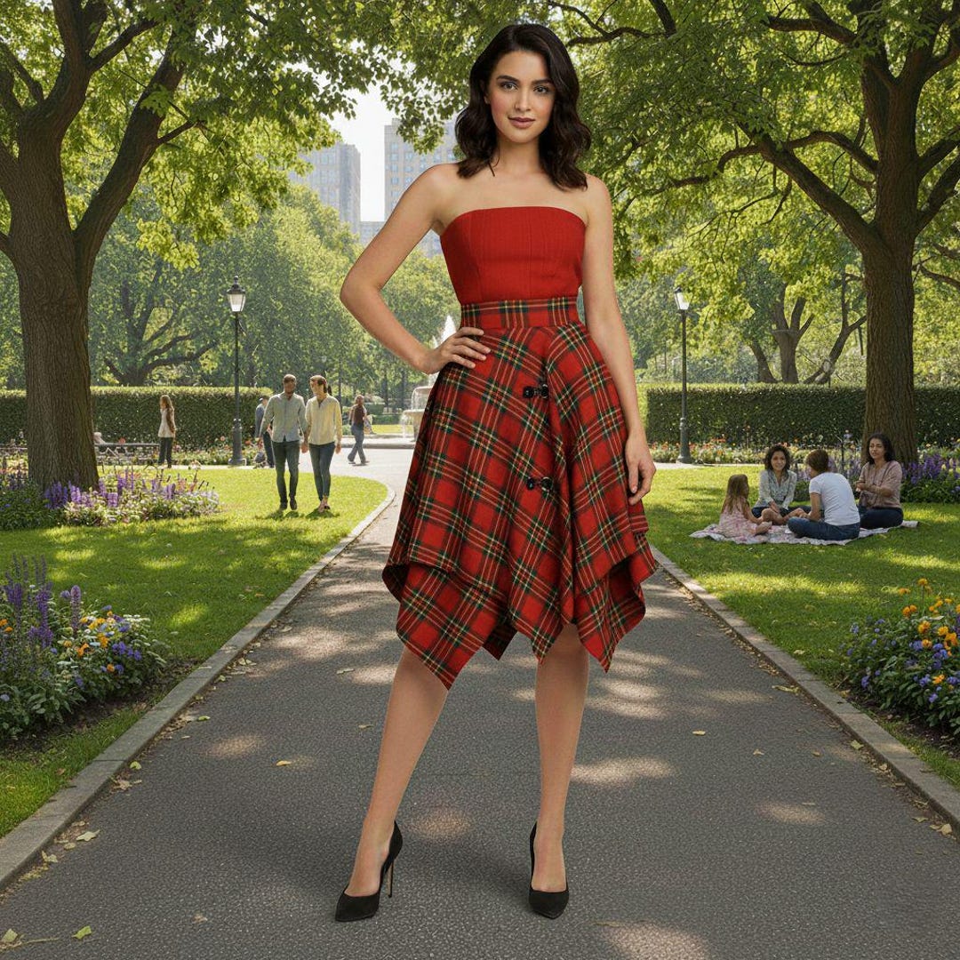Scottish Pixie Kilt Skirt Highland Double Layer Kilt Skirt Scottish ...