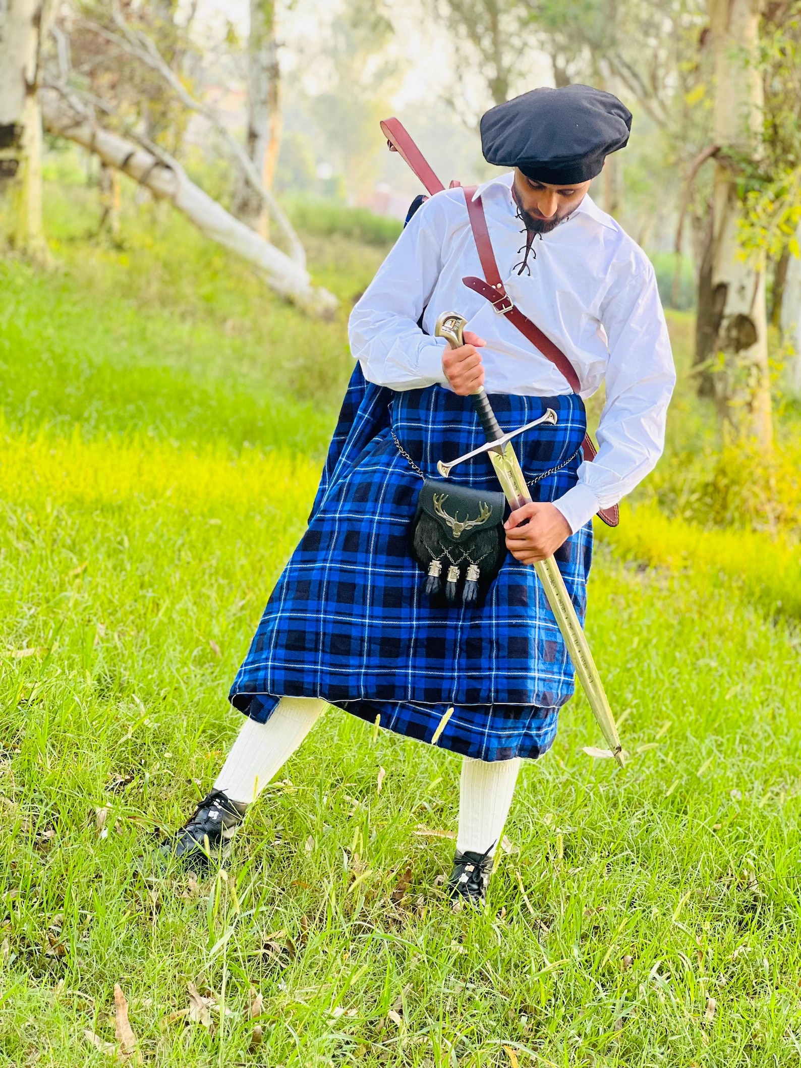 Outlander Scottish Great Kilt Highland Traditional Tartan Great Kilt ...