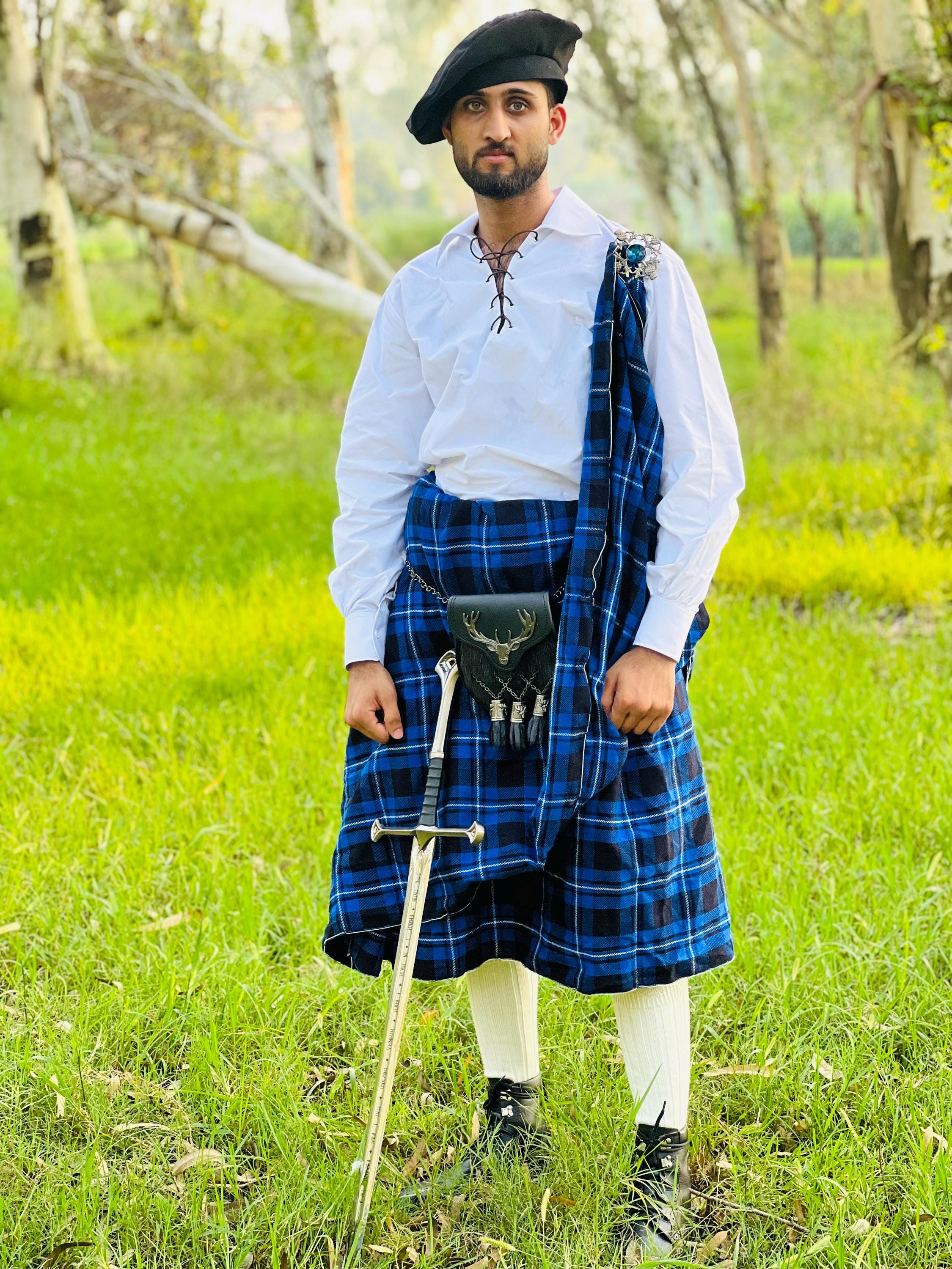 Outlander Scottish Great Kilt Highland Traditional Tartan Great Kilt ...