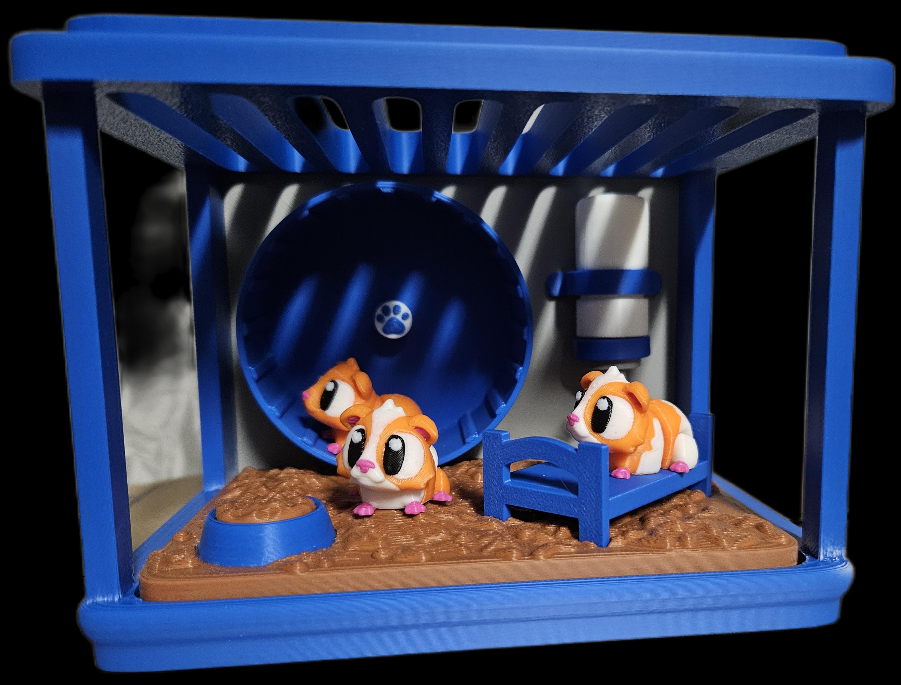 Flexi Hamster/guinea Pigs Playset | 3D Printed Articulated Hamster ...