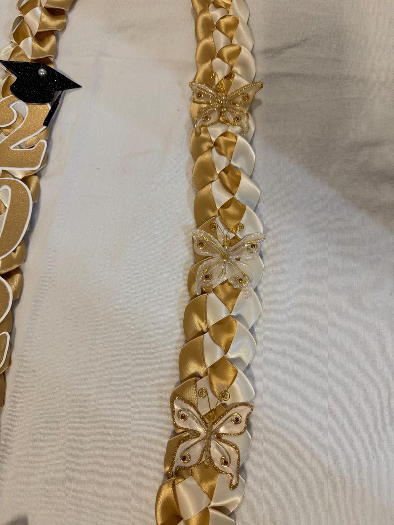 Pearl Graduation Lei ,the Perfect Gift for Your Grad, Promotion, Gold ...