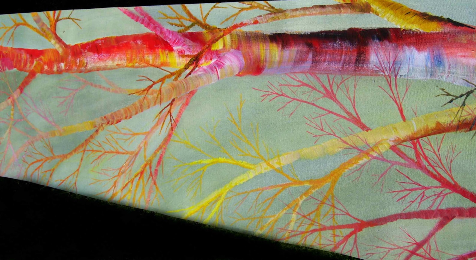 Red and Yellow Table Runner - Etsy