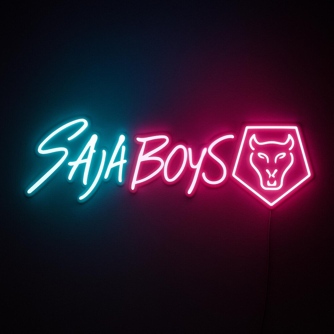 Saja Boys Neon Sign, Demon Hunter Neon Signs for Wall Decor, Anime ...