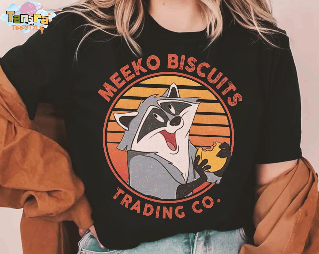 Disney Pocahontas Meeko Biscuits Trading Co T-shirt, Crop Top, Retro ...