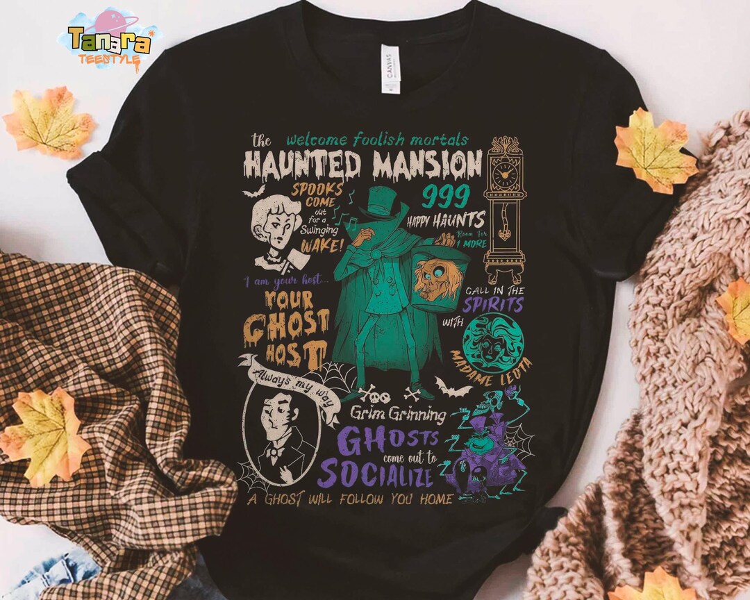 Retro 90s Disney Haunted Mansion, Crop Top, Hitchhiking Ghosts Madame ...