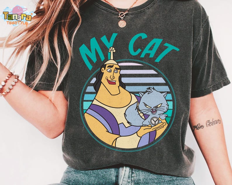Retro 90s Disney the Emperors New Groove Kronk & Yzma My Cat Tee, Crop ...