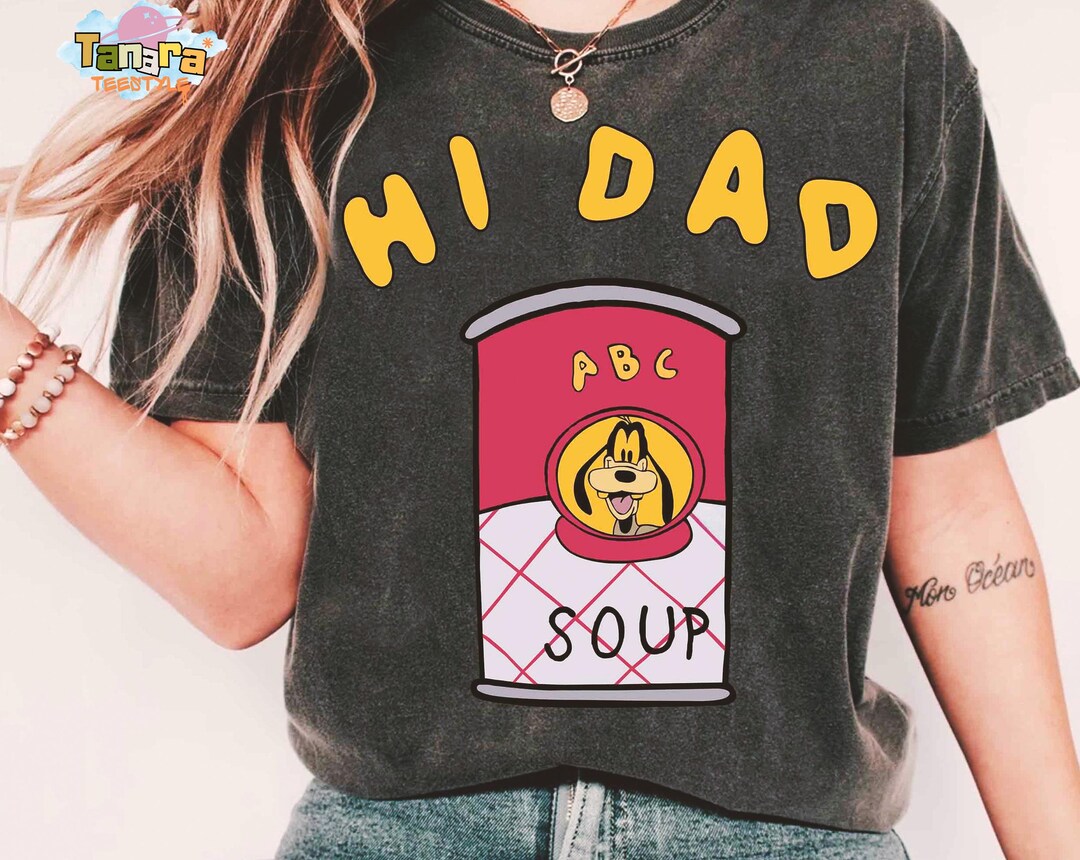 Retro 90s Hi Dad Soup Max Goof and Goofy Tee, Crop Top, Vintage Disney ...