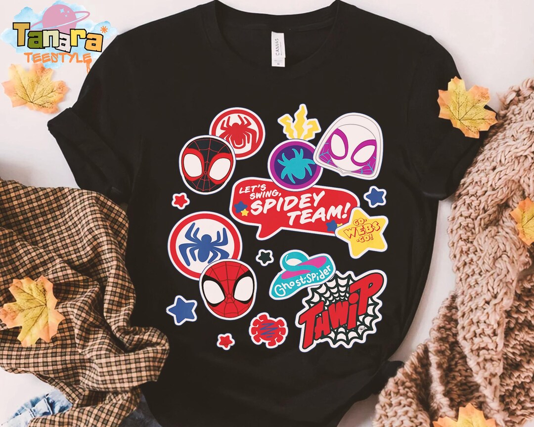 Retro 90s Marvel Spidey and His Amazing Friends T-shirt, Spidey Team ...