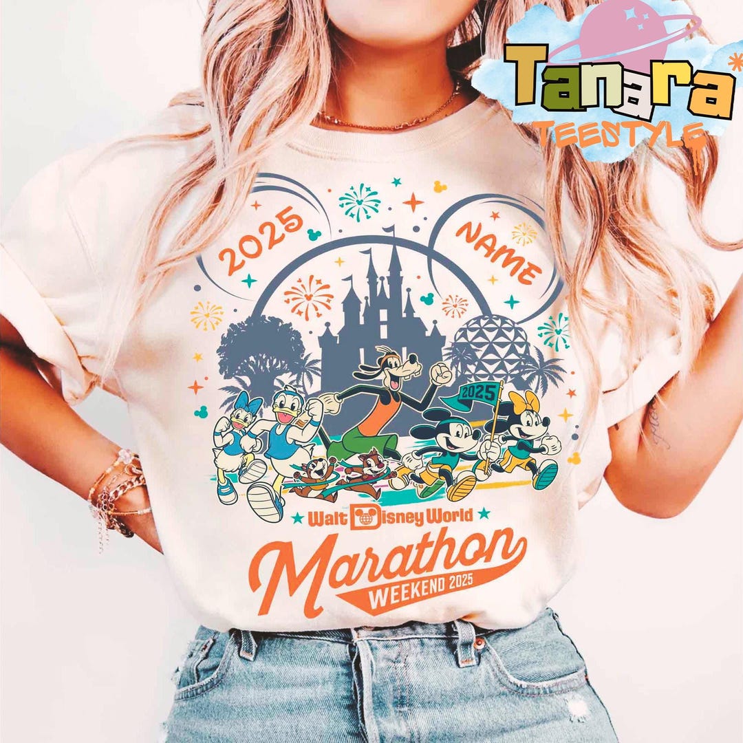 Retro 90s Rundisney Mickey & Friends Marathon Weekend Tee, Crop Top ...