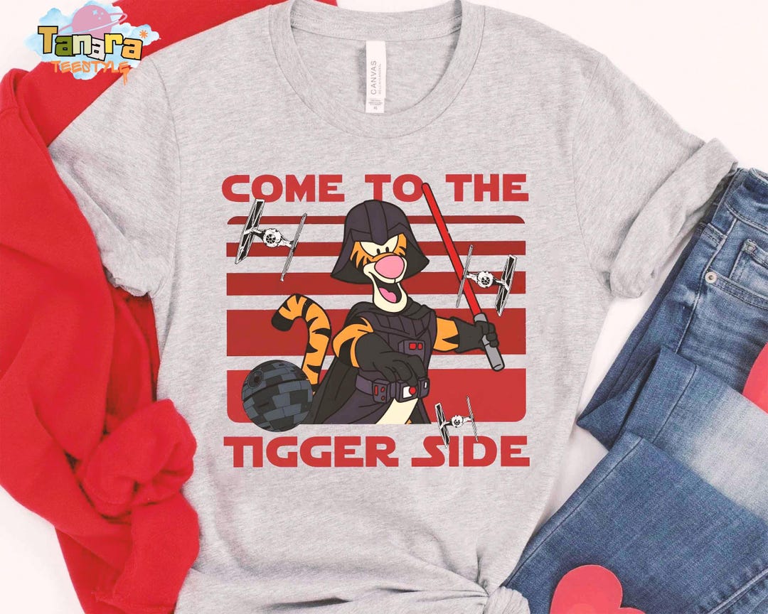 Retro 90s Winnie the Pooh Tigger Side T-shirt, Crop Top, Eeyore Darth ...