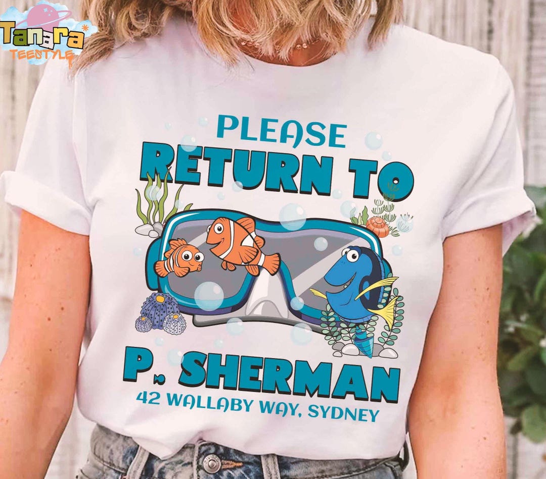 Finding Nemo P.sherman Wallaby 42 Sydney Shirt, Disney Pixar Classic ...