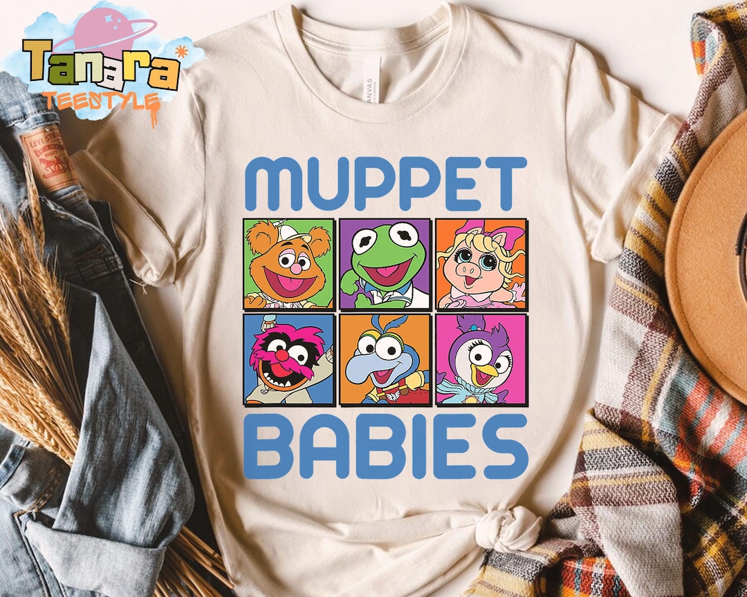 Disney Muppet Babies Tee, Kermit the Frog Gonzo Miss Piggy Shirt ...