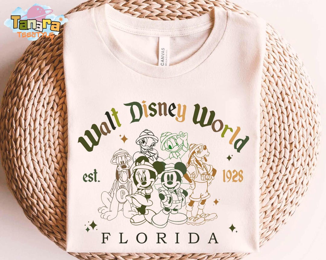 Retro 90s Mickey Mouse Animal Kingdom Tee, Crop Top, Walt Disney World ...