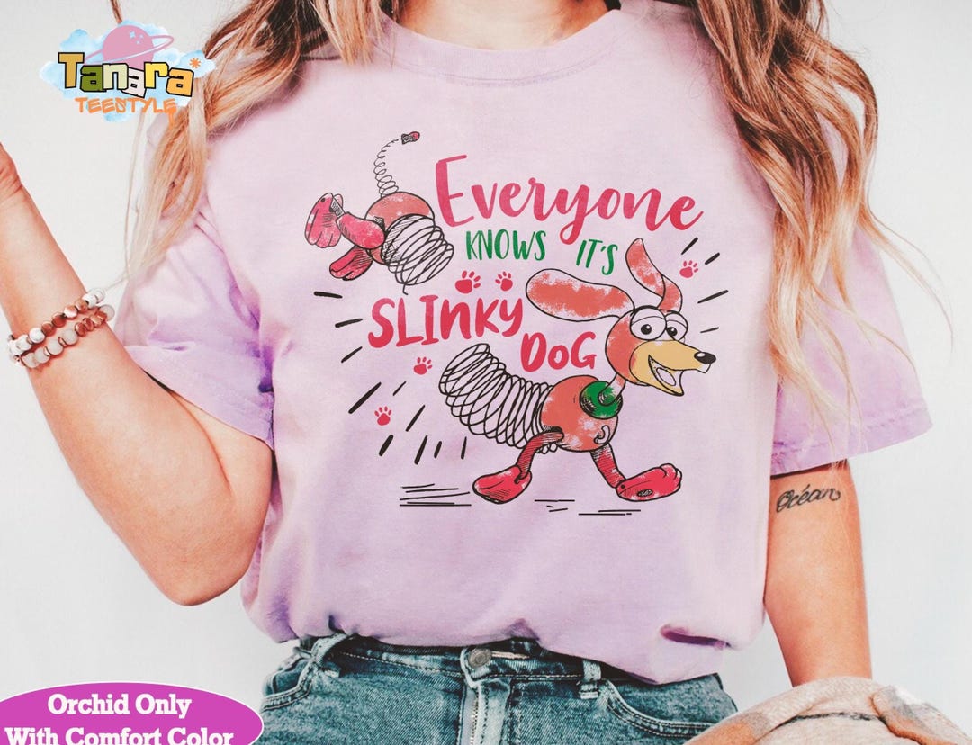 Retro 90s Toy Story Slinky Dog Tee, Crop Top, Everyone Knows It's ...