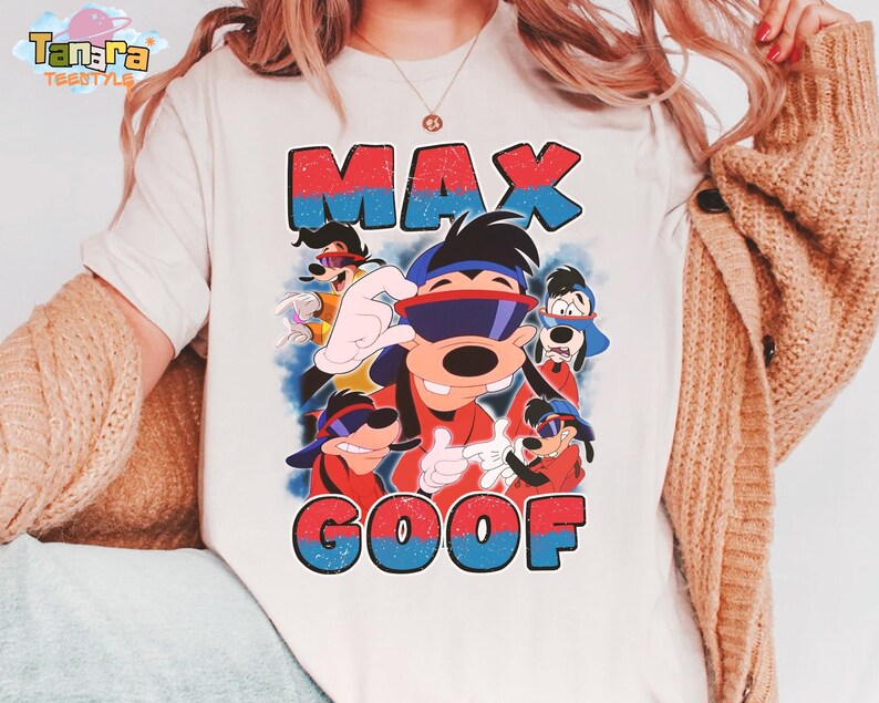 Retro 90s Disney A Goofy Movie Max Goof Tee, Portrait Poster Design ...