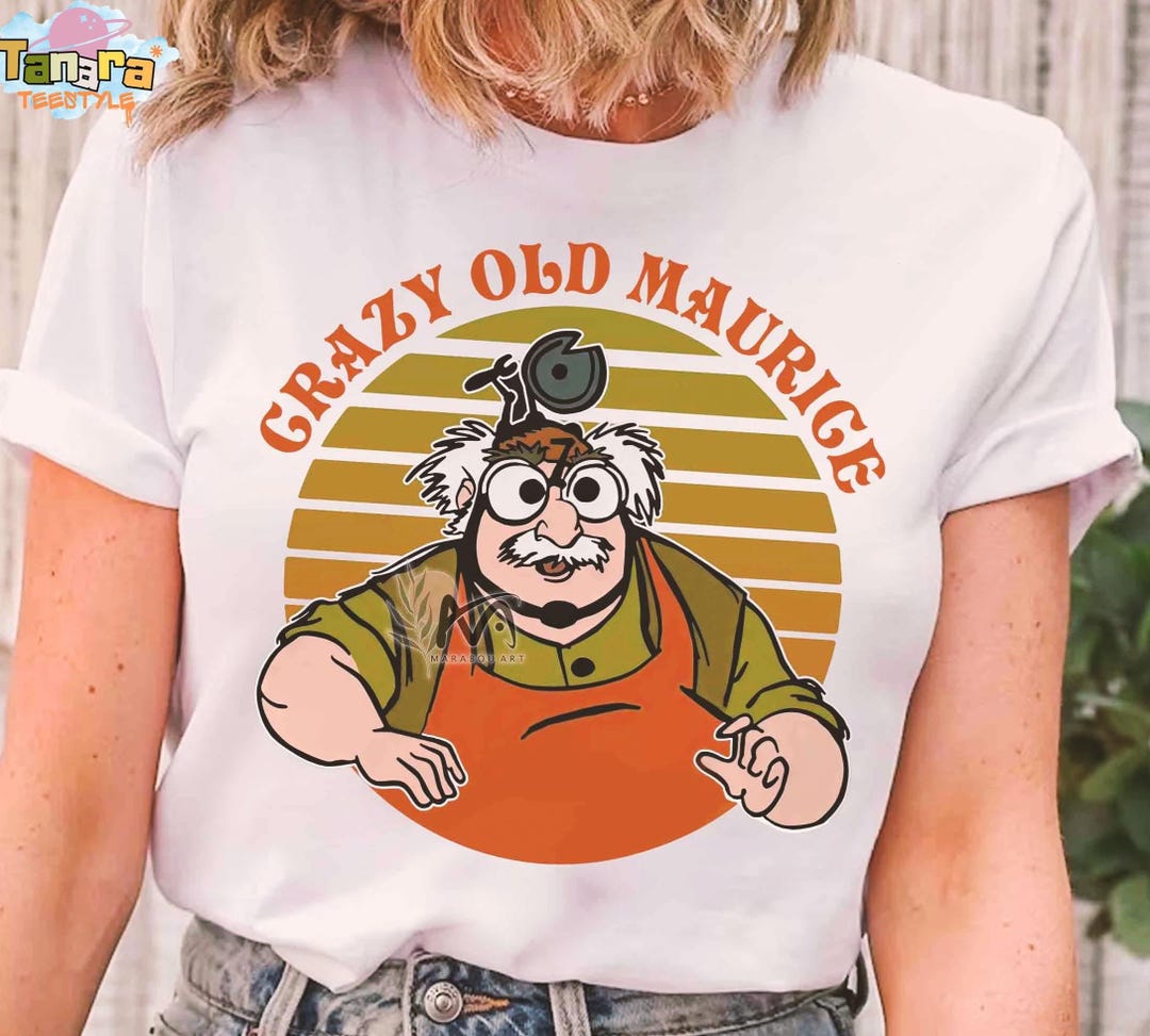 Retro 90s Disney Crazy Old Maurice Shirt, Beauty and the Beast Classic ...