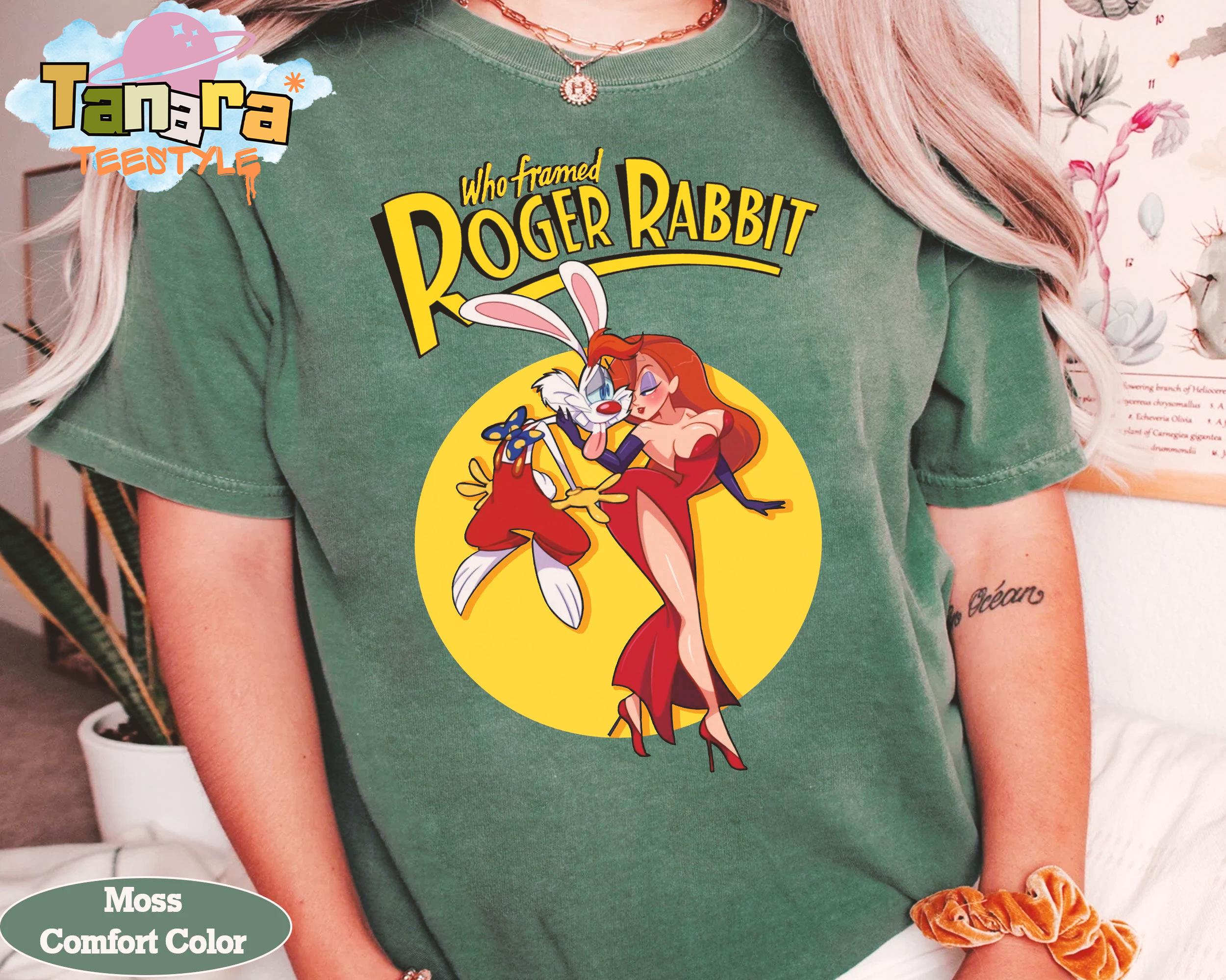 Retro 90s Disney Who Framed Roger Rabbit Jessica and Roger T-shirt, WDW ...