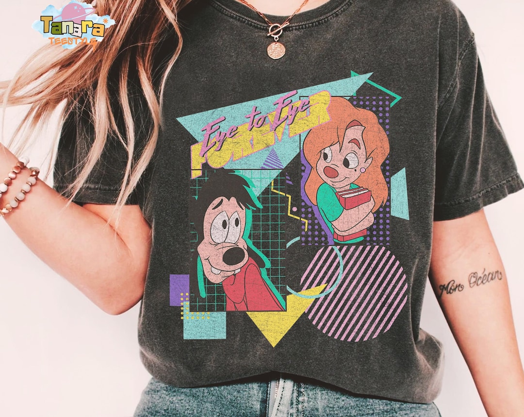 Retro 90s Roxanne and Max Goof T-shirt, Crop Top, A Goofy Movie Couple ...