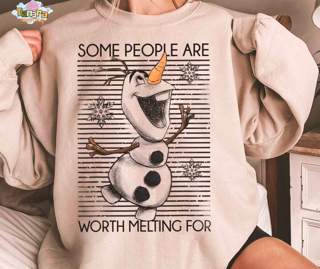 Retro 90s Disney Frozen Olaf Tee, Crop Top, Some People Are Worth ...