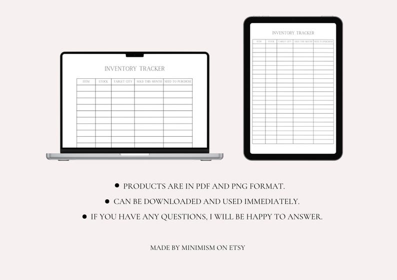 Smart Stock Organizer - Printable Inventory Tracking Form - Etsy
