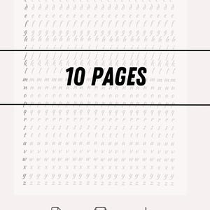 Printable Cursive Writing Practice Sheets | 10 Pages of Letters & Words ...
