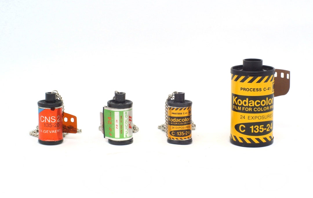 Vintage Miniature 35mm Film Roll Pendant, Choice of Kodacolor II, Fuji ...