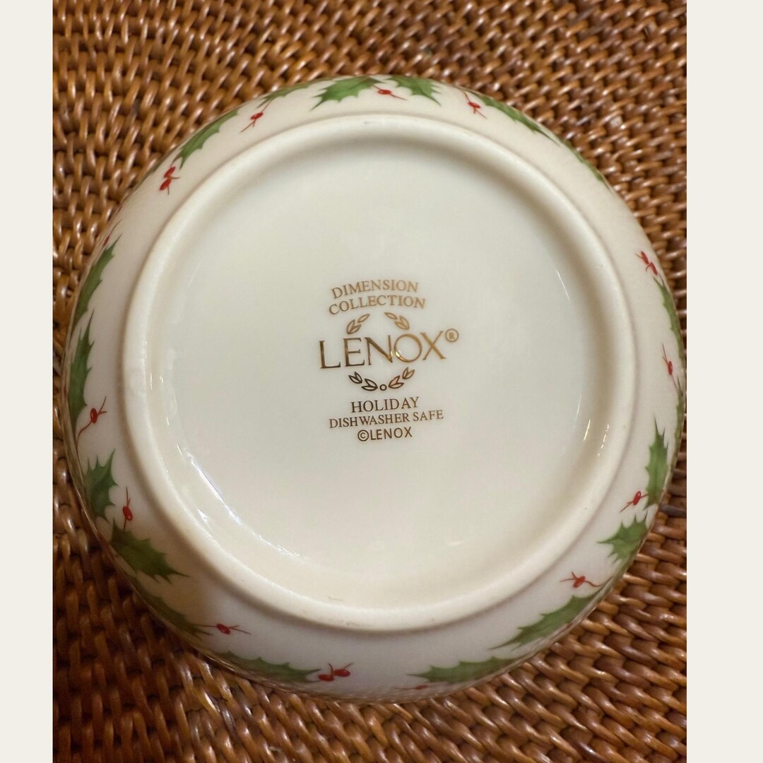 Lenox Dimension Collection Holiday Small Nut/dipping Bowl, Gold Rim 4.5 ...