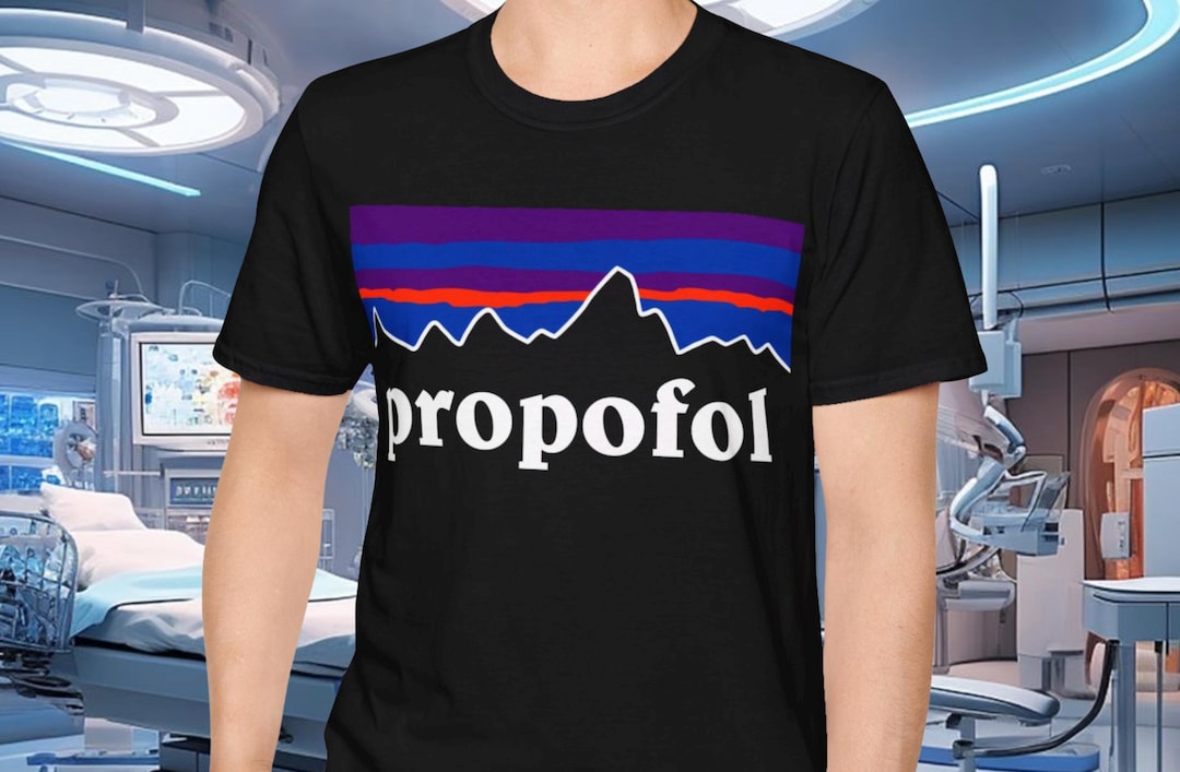 PROPOFOL Black T Shirt Design ONLY Other Colors Available in Separate ...