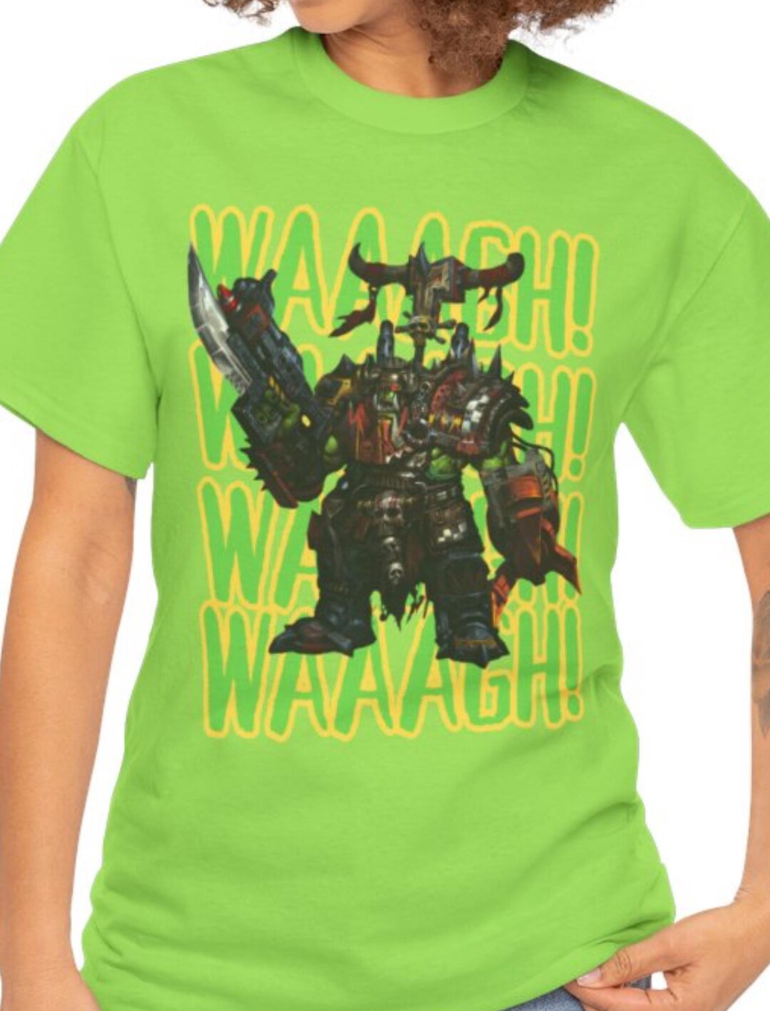Warhammer 40k WAAAGH ORKS Orcs Dakka Cotton T Shirt Best Seller Graphic ...