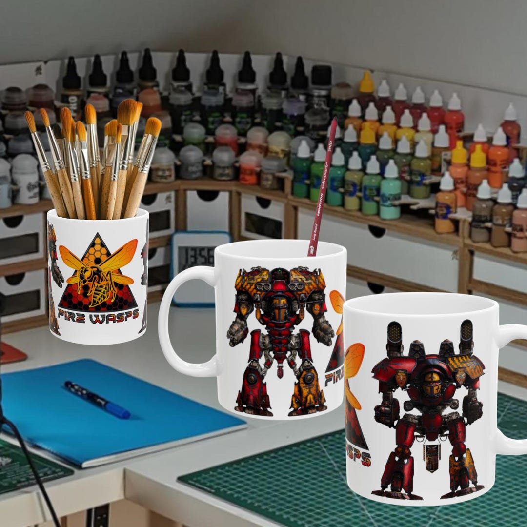 Warhammer 40k Imperial Titan Mug Cup Warlord and WARMASTER Heavy Metal ...