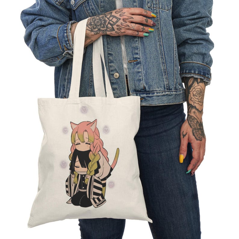 Anime Tote Bag - Demon Slayer Mitsuri and Obanai - Etsy