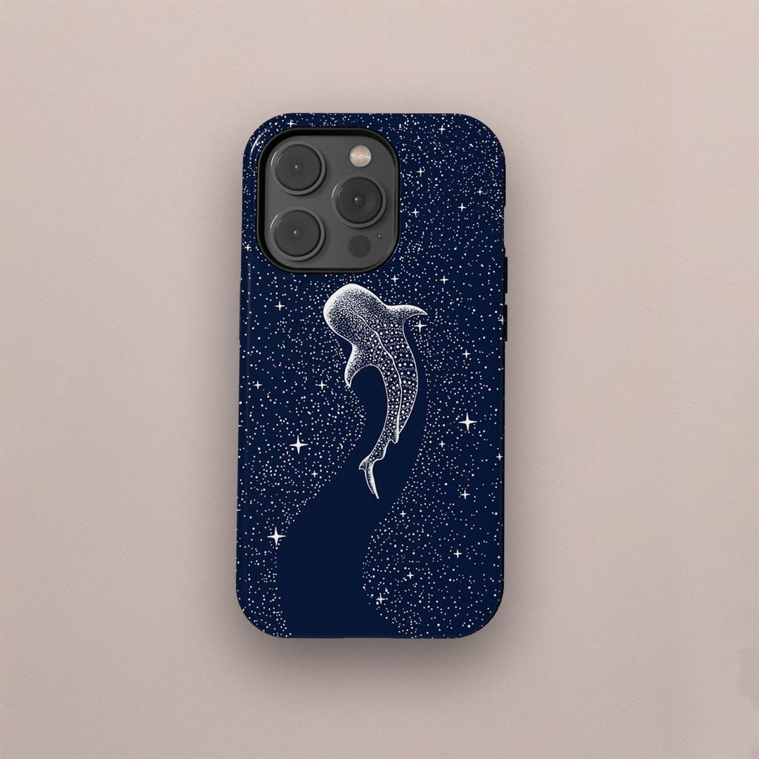 Ocean Animal Whale Shark Pattern Phone Case Fit for iPhone 17 16 15 14 ...