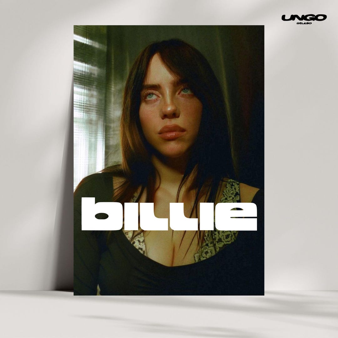 Billie Eilish Poster L Billie Eilish Wall Art L Birthday Gift for Her L Billie Elish Decor L ...