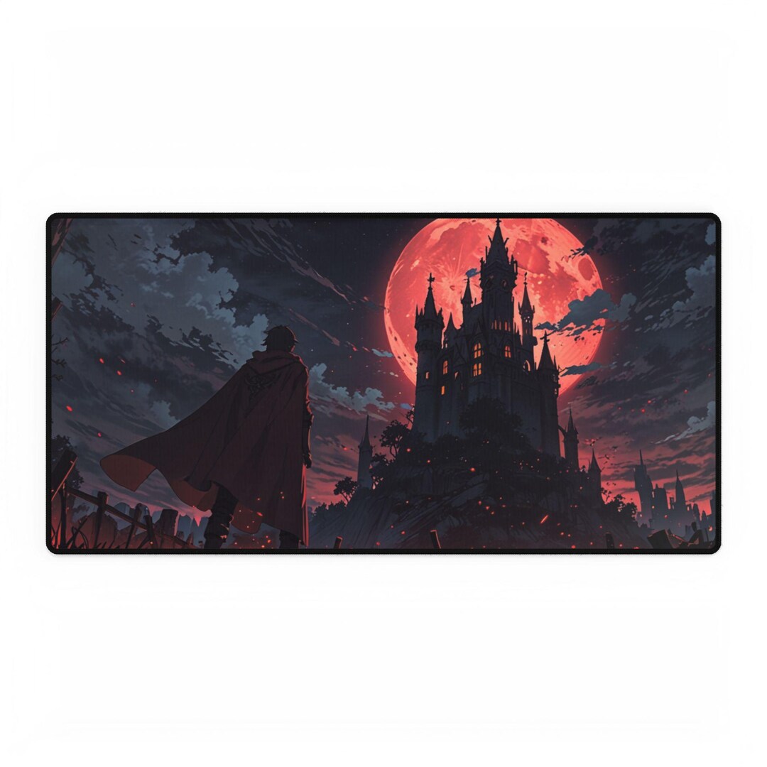 Anime Inspired Castle of the Dead Desk Mats, Mouse Pad, Keyboard Mat ...