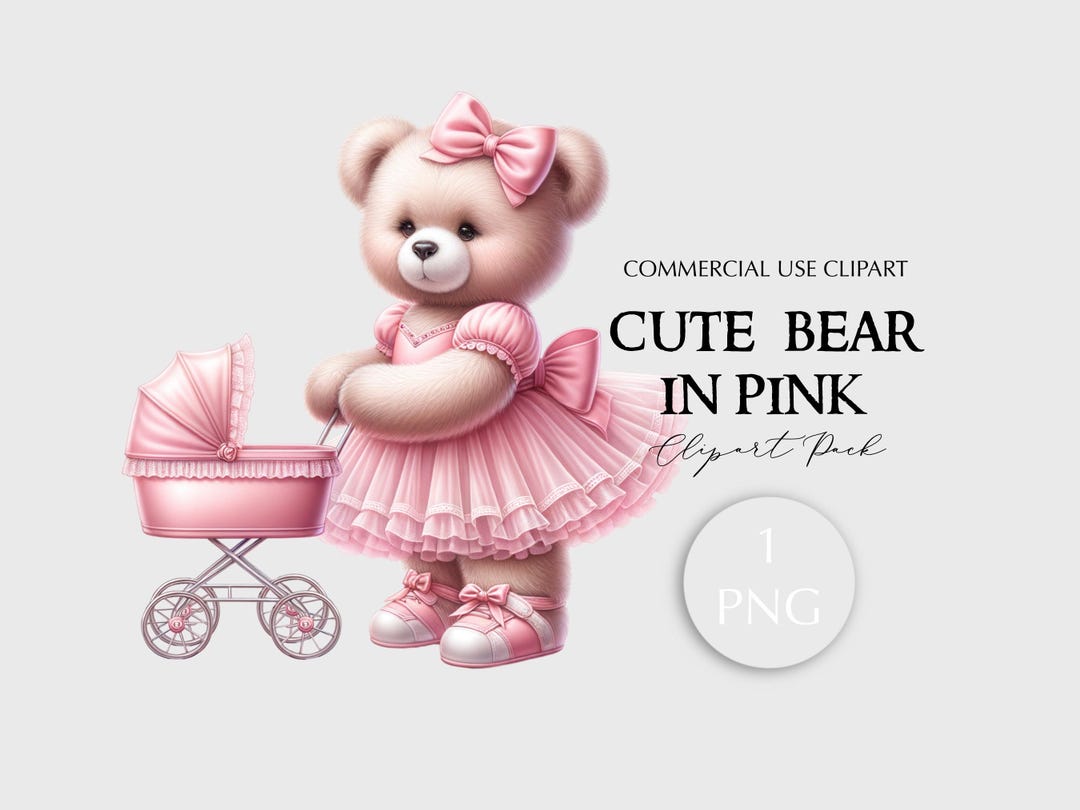 Girl Teddy Bear Clipart | Single Image | for Commercial Use ...