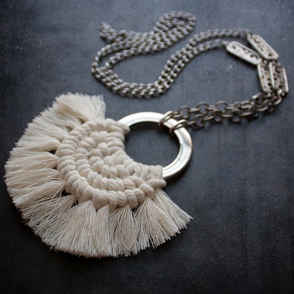 White Macrame - Etsy