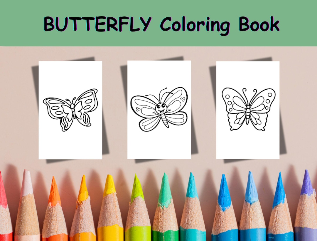 30 Beautiful Butterfly Coloring Pages for Kids| Magical Butterfly ...
