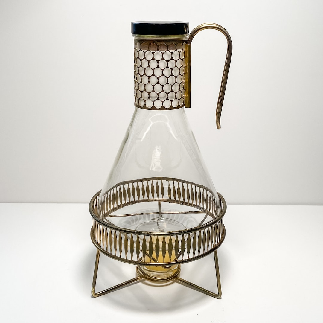 Pyrex Mid Century Glass Carafe Decanter, Glass Coffee Carafe and ...