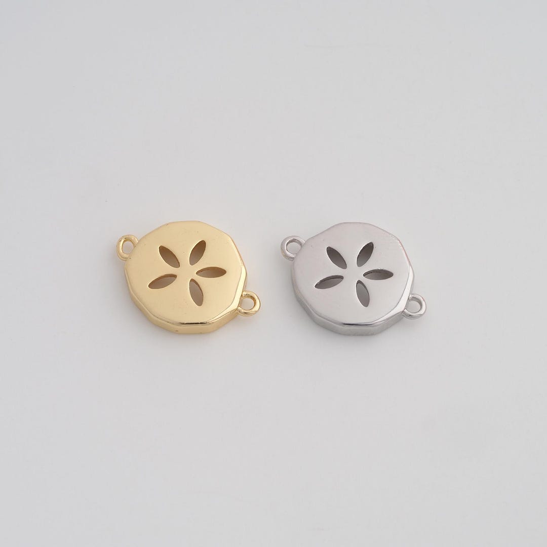18K Gold Filled Flower Connectors Dainty Flower Connectors for DIY ...