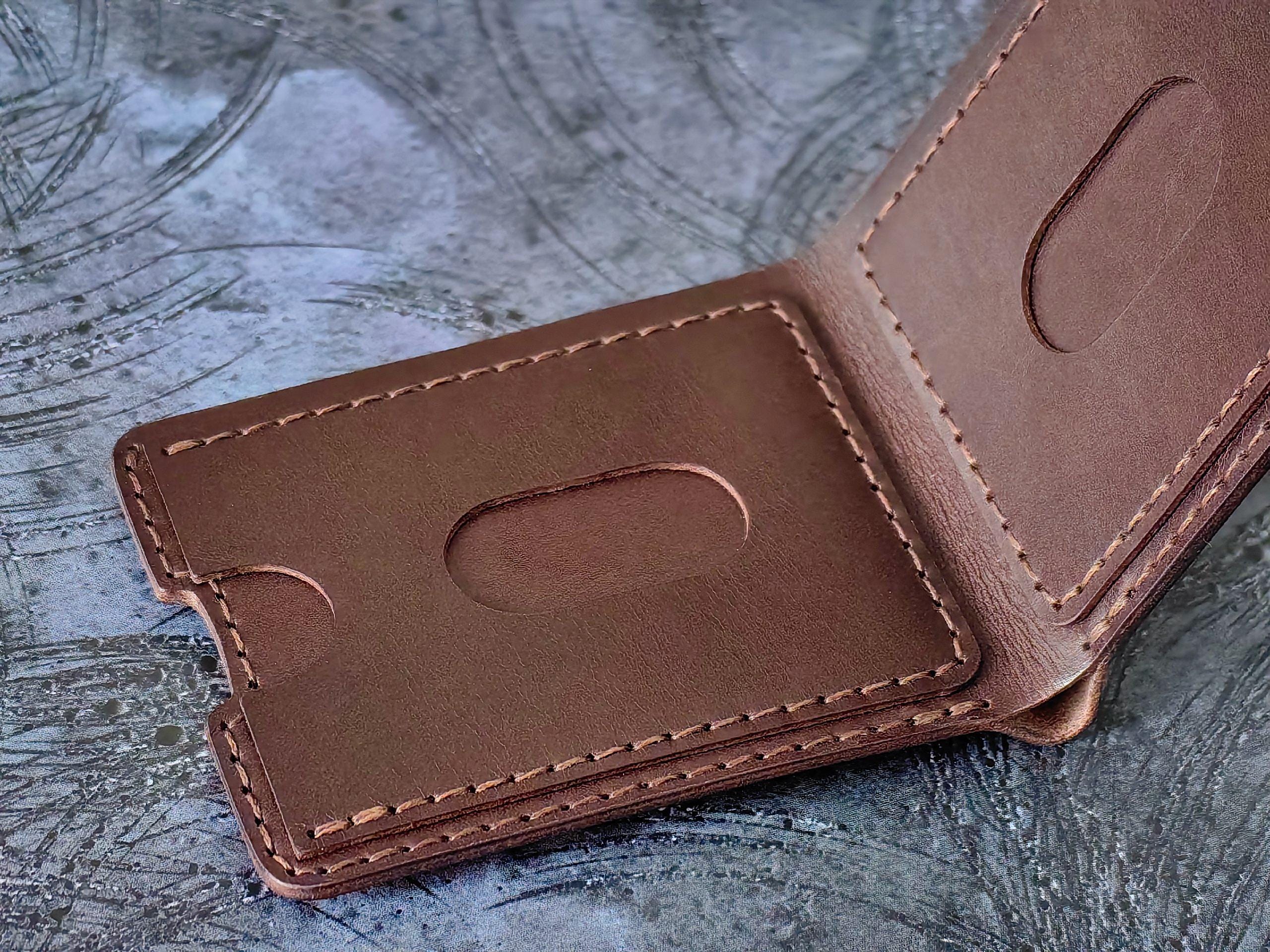 Leather Wallet Pattern SVG | Laser Cut Template for Men’s Bifold Wallet ...