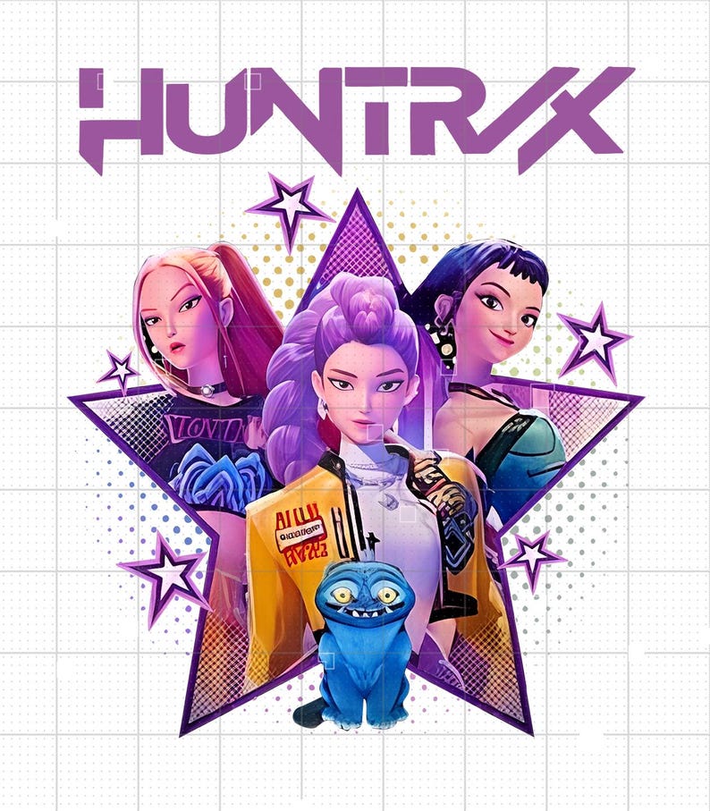 HUNTRIX Kpop Demon Hunters PNG, Design de chemise Kpop Idol Group, Mira ...
