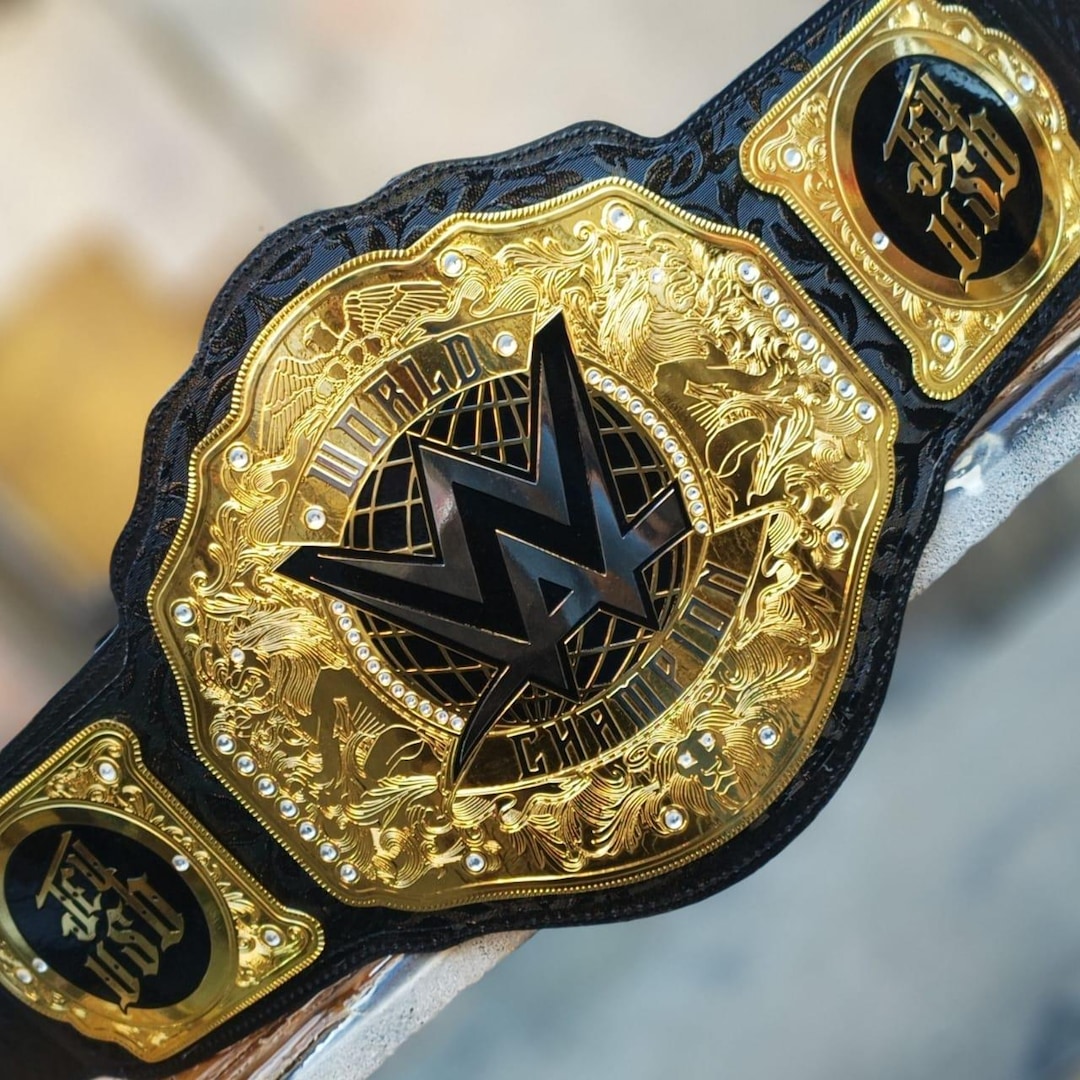 New World Heavyweight Championship Title Replica Belt, 2MM Plates With ...