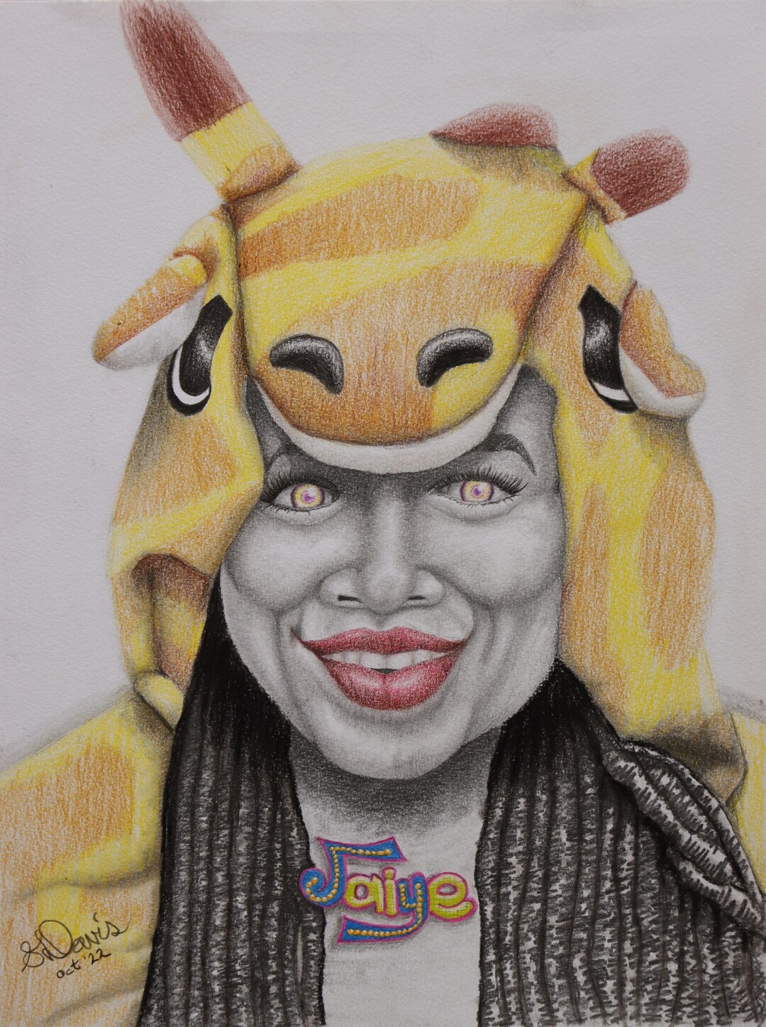 Animal Shaman Color Pencils and Charcoal Art. - Etsy