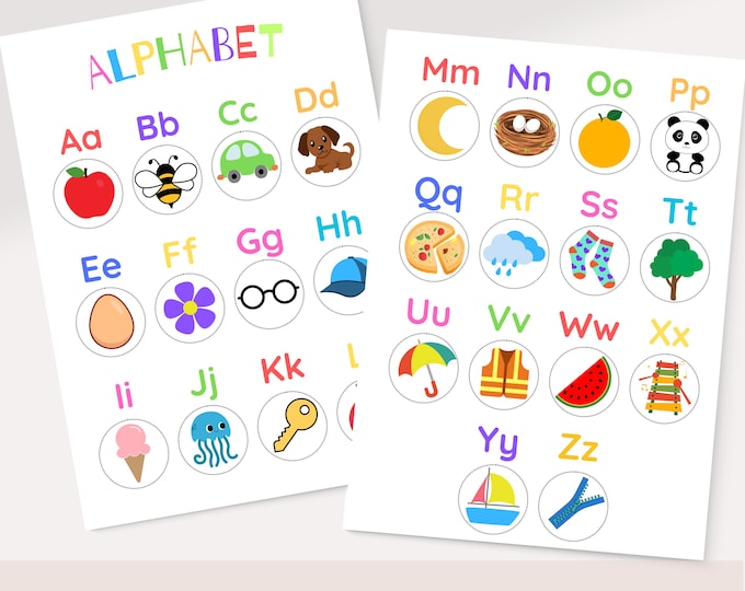 Phonics Matching Activity | Matching Cards | Alphabet Matching ...